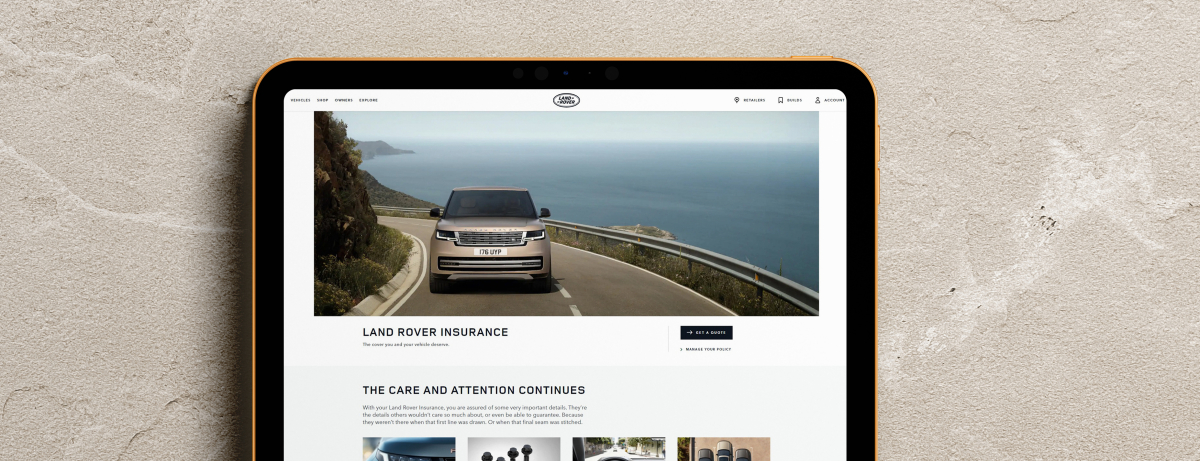 NEW BESPOKE INSURANCE FOR RANGE ROVER CLIENTS | JLR Corporate Website